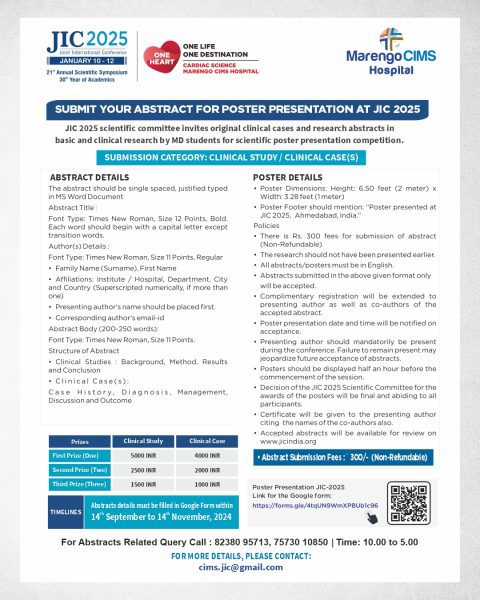 JIC 2025 - Joint International Conference in Ahmedabad | Hosted by Marengo Asia CIMS Hospital